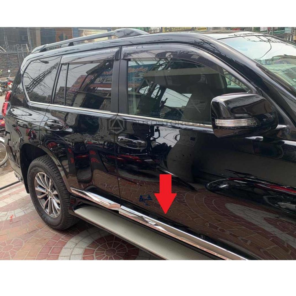 Toyota Prado Door Moulding Full Chrome 2009-2022 - Autostore.pk
