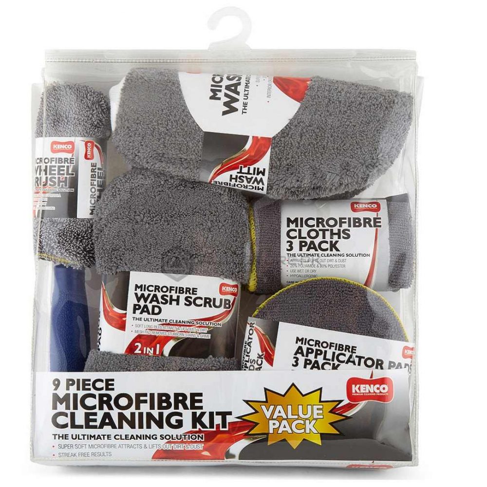 Kenco 9 Piece Microfiber Cleaning Kit - Autostore.pk