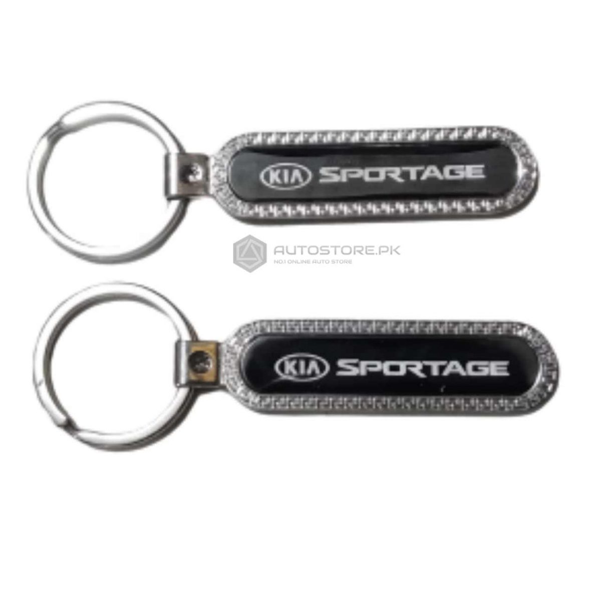 Kia Sportage Logo Metal Key Chain 2019-2021 - Autostore.pk