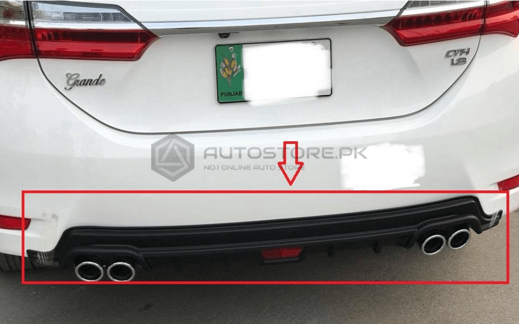 Upgrade Your Corolla: Aggressive Look from Rear - Autostore.pk