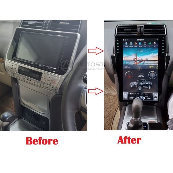 Toyota Prado FJ150 Tesla Style Multimedia Android System 2018-2022 ...
