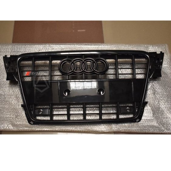 Audi A4 Front Grill Black 2008-2018 - Autostore.pk