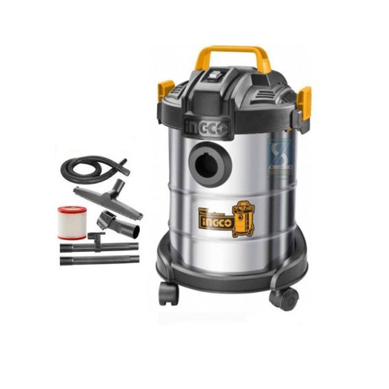 Ingco Vaccum Cleaner Wet & Dry 12L - Autostore.pk