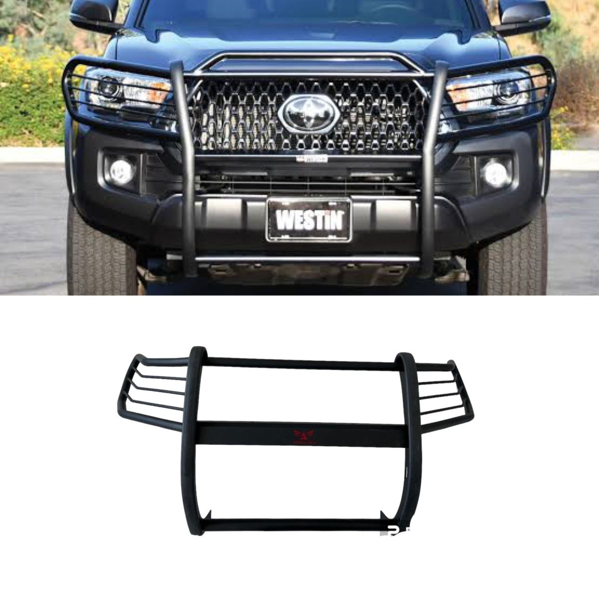 Toyota Hilux Revo Bull Bar Safeguard in Black (2016-2023)