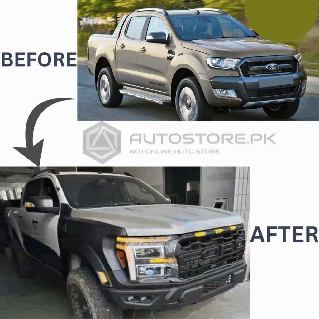 Ford Ranger 2015-2021 To Upgrade | Conversion Ford Ranger Raptor Style ...
