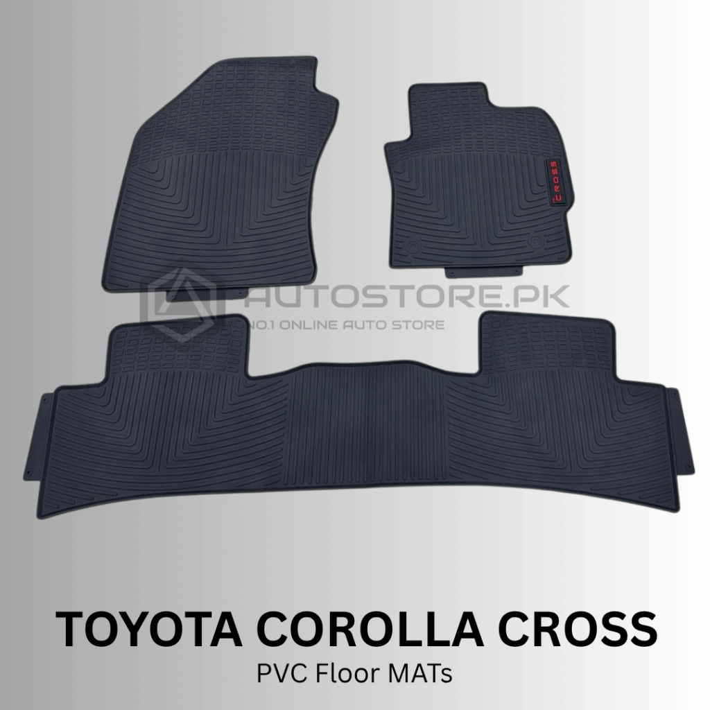 Toyota Corolla Cross PVC Rubber Floor Mat 2021-2025 - Autostore.pk